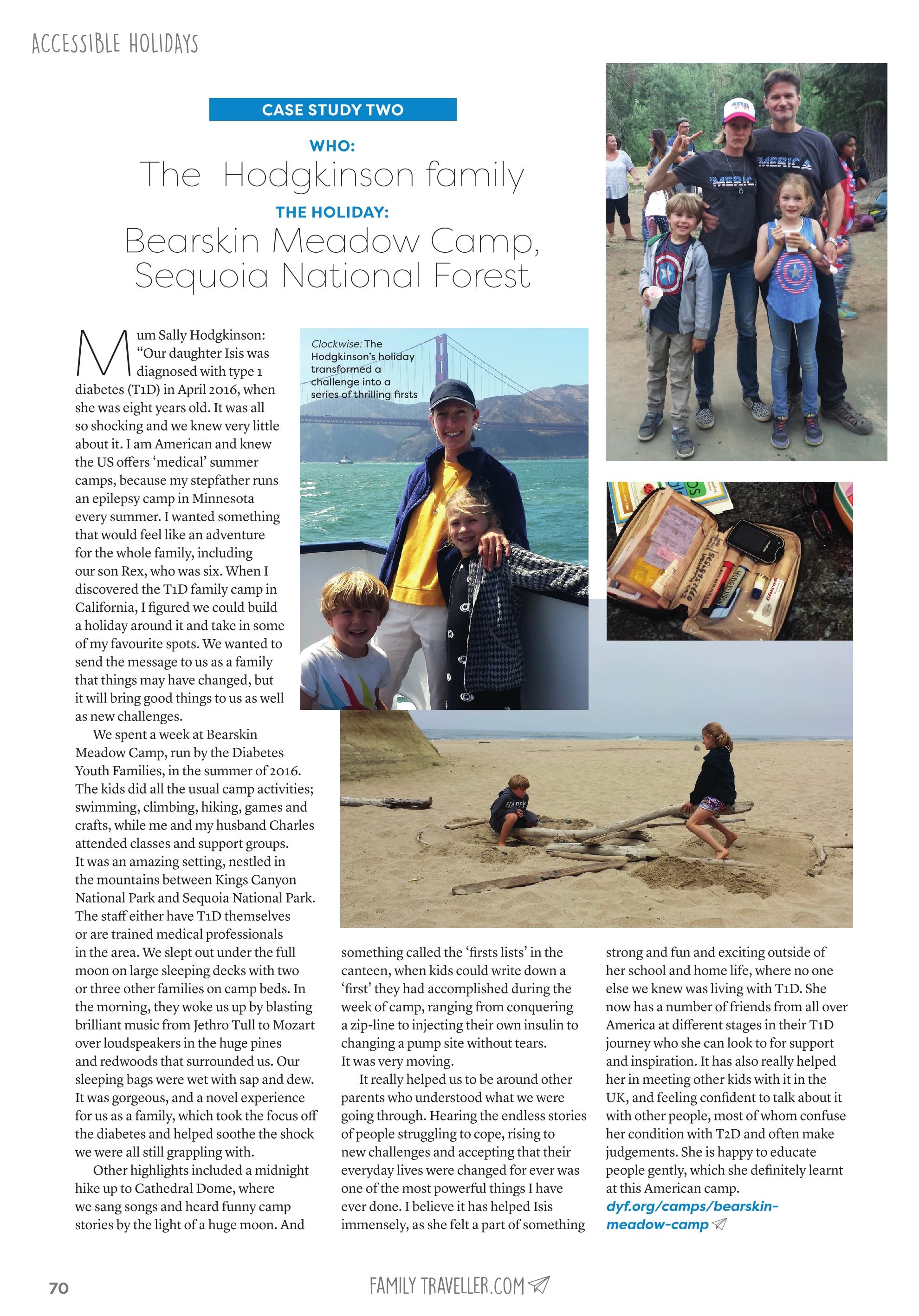 Bearskin Meadow Camp featured in Family Traveller Magazine! – DYF